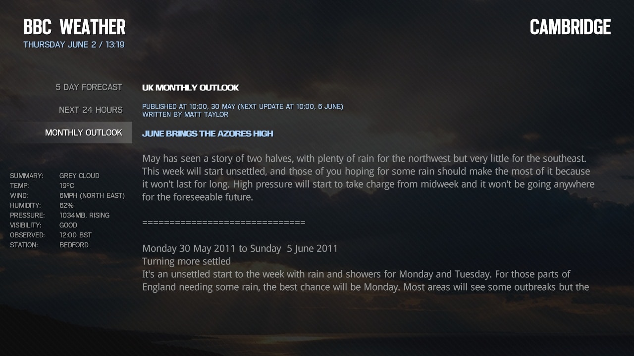 [Plugin] BBC Weather | MediaPortal - An Open Source Windows Media ...