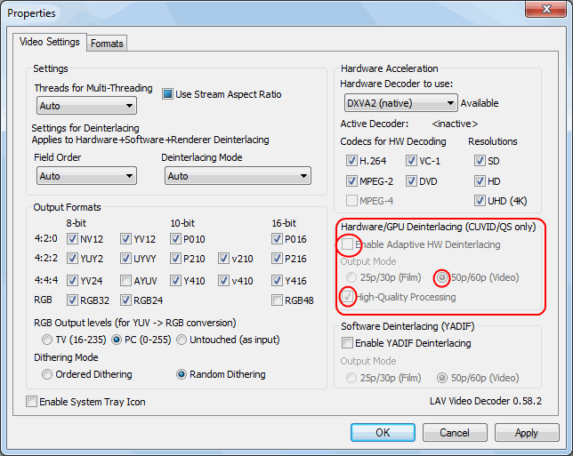 LAVF codecs Vs alternatives - whats the difference? | MediaPortal HTPC