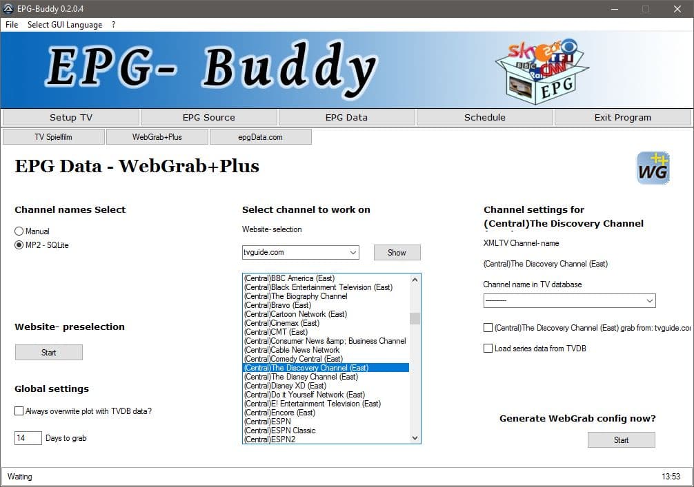 EPG-Buddy a new EPG Tool with easy usage. | MediaPortal HTPC